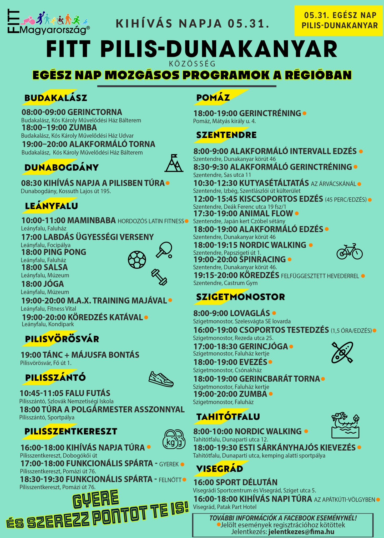 Kihívás napja programok - Szigetmonostor